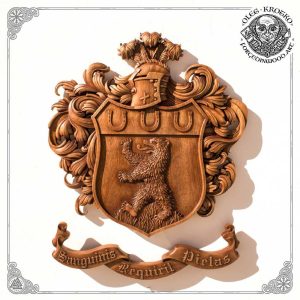 Carving heraldic family coats of arms - Heraldry - Forged in Wood